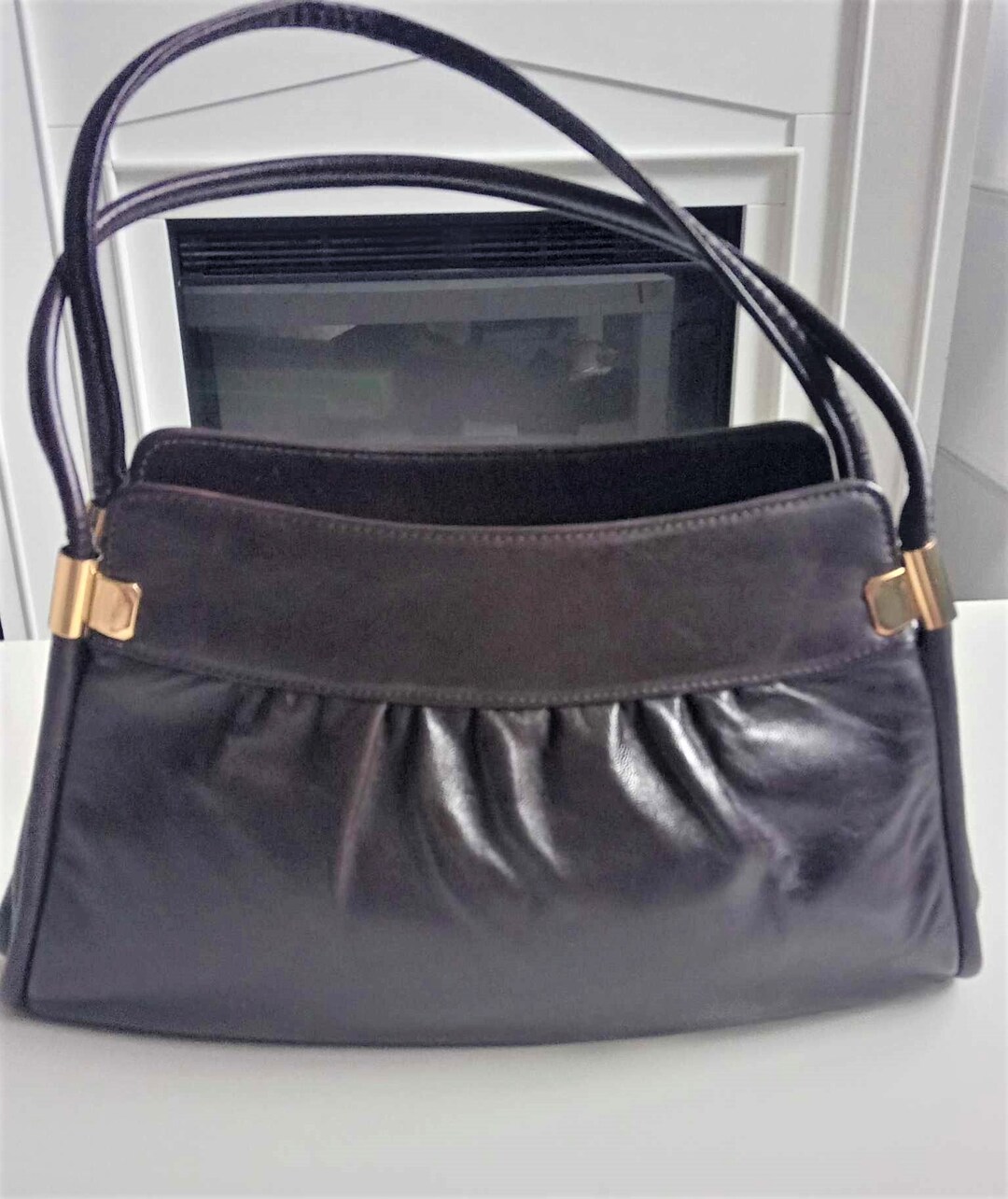 Vintage Jane Shilton London Leather Chocolate Brown Shoulder Bag, 1970s ...