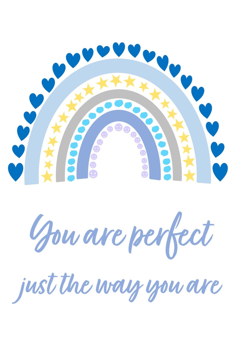Beautiful Quotes as Wall Art, Posters, Cards -- Rainbow -- You Are ...