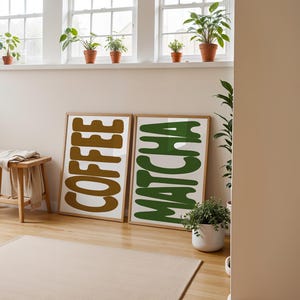 Matcha Typography Wall Print, Digital Download - Etsy