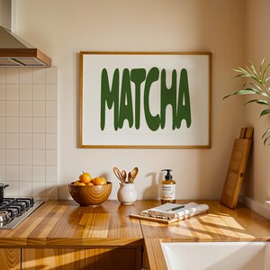 Matcha Typography Wall Print, Digital Download - Etsy