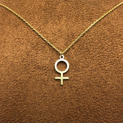 6 Pcs Venus Symbol Raw Brass Venus Symbol Necklace Pendant - Etsy