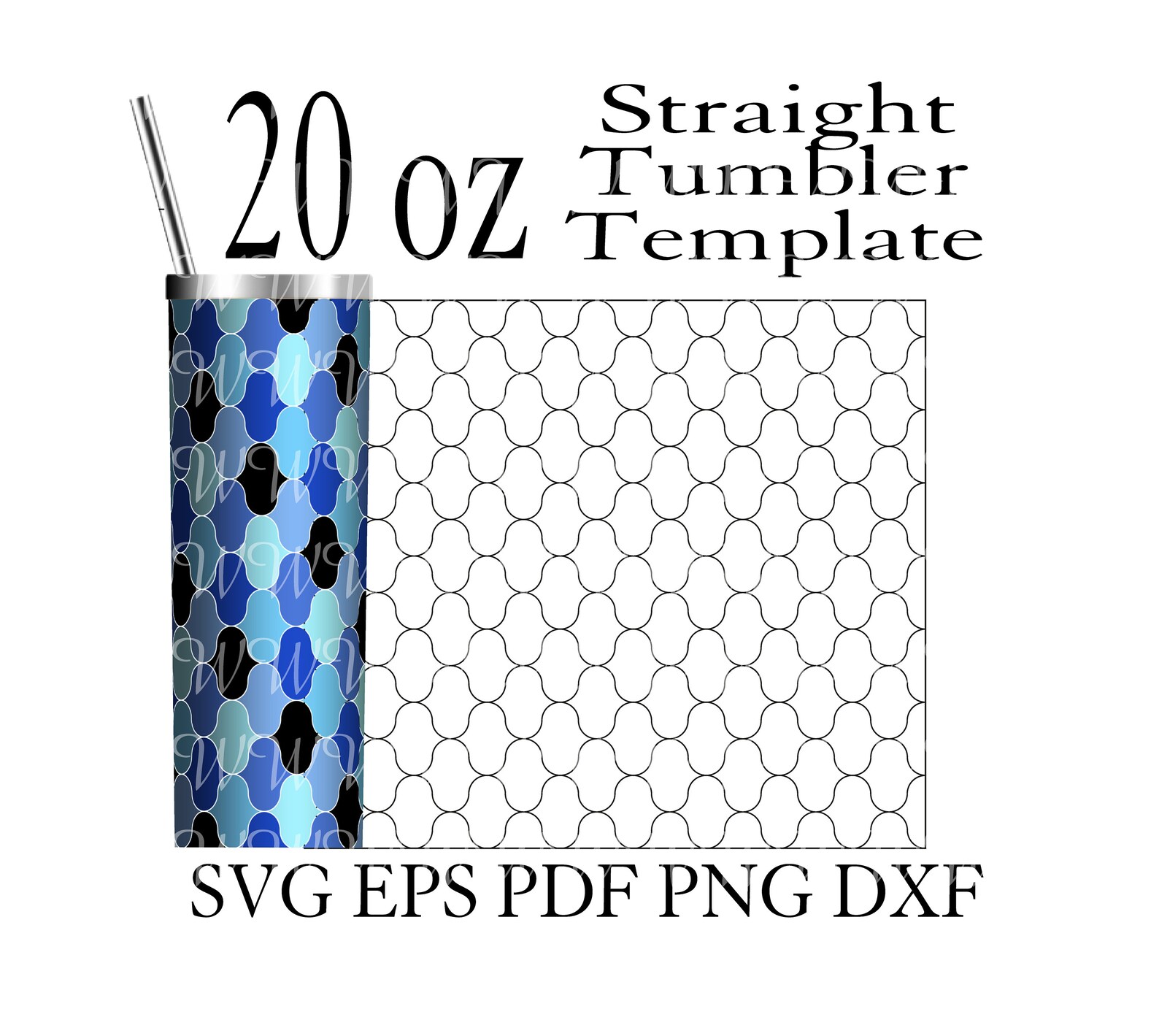 20 Oz Tumbler Template Svg