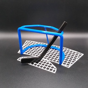 Mini Tabletop Hockey Net & Stick - Etsy