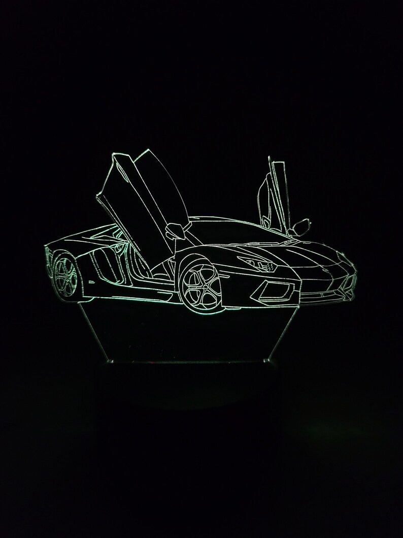 Lambo Lamborghini Supercar LED Glow Light-16 Colors - Etsy
