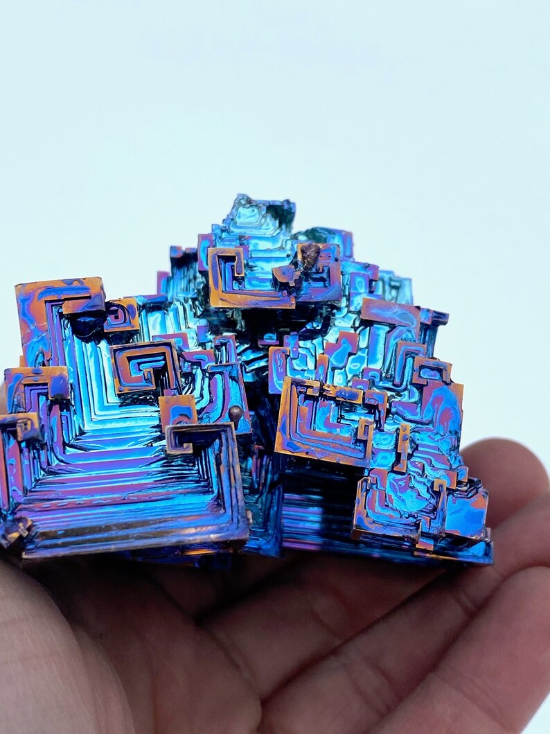 1 Pound / 461 Gram Blue Bismuth Crystal D3 - Etsy