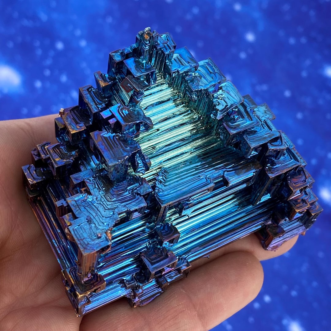8.7 Ounce / 246 Gram Blue Bismuth Crystal - B50 - Etsy