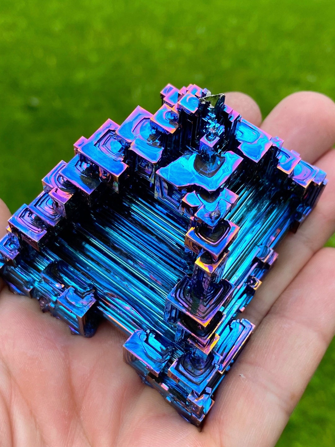 9.4 Ounce / 267 Gram Blue Bismuth Crystal B27 - Etsy