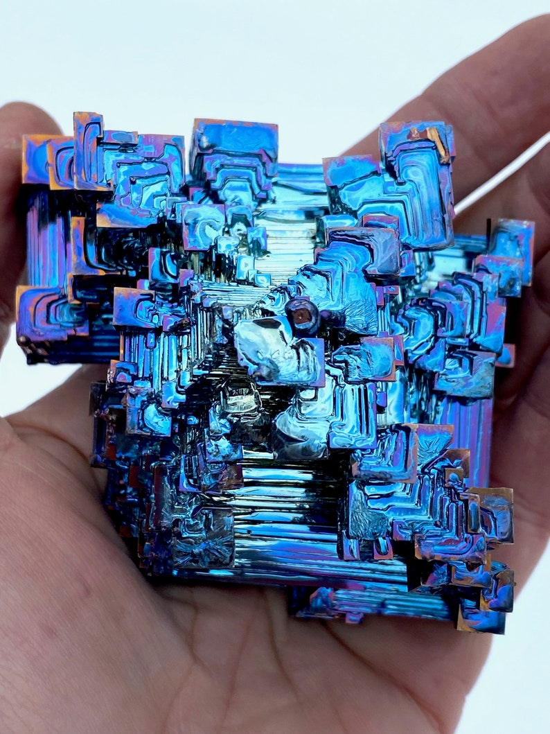 1 Pound / 461 Gram Blue Bismuth Crystal D3 - Etsy