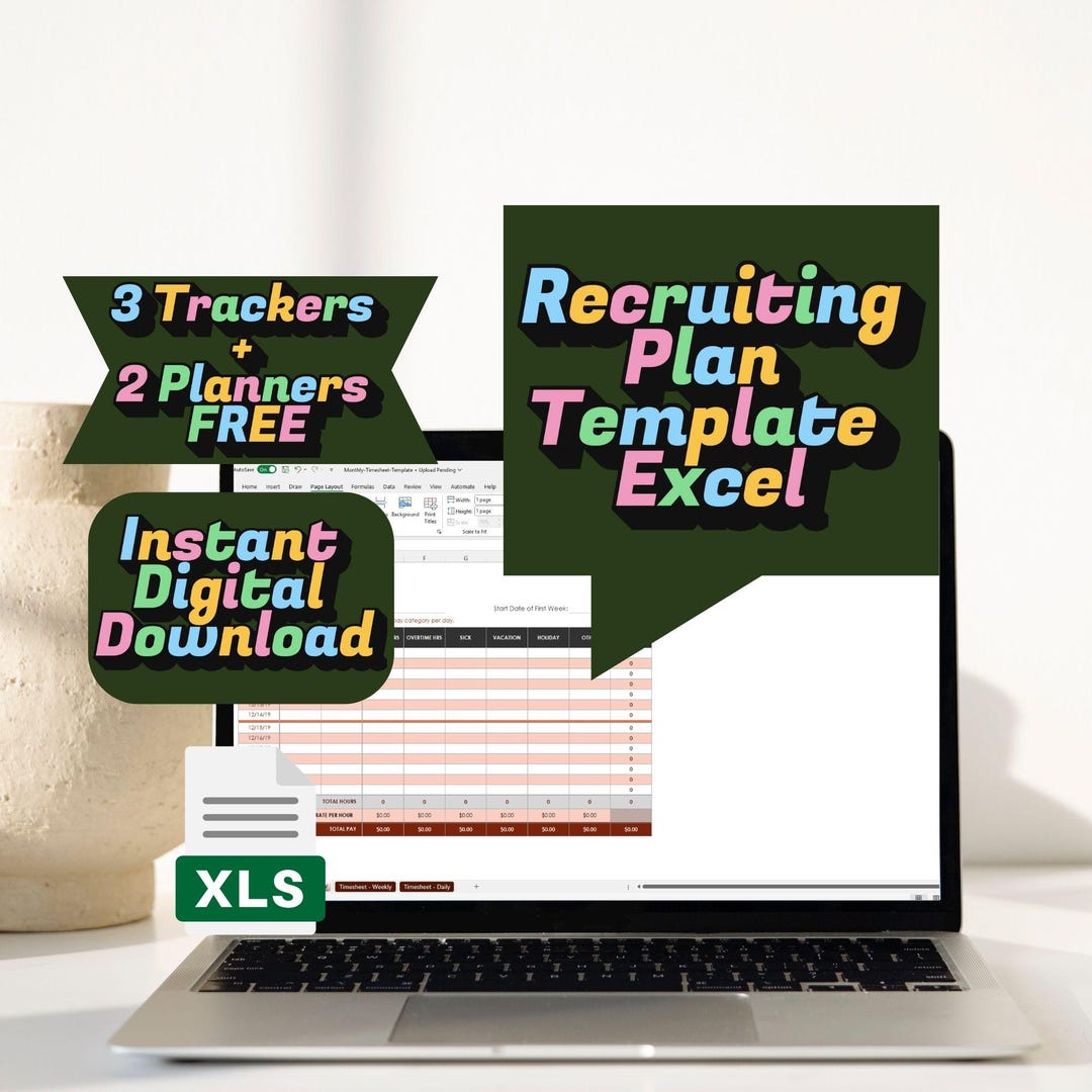 Recruiting Plan Template Excel | HR Budget Tracker + Hiring Plan ...