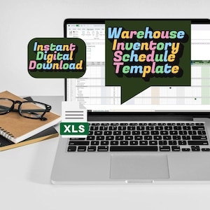 Warehouse Inventory Schedule Template | Color-coded Excel Stock Tracker ...