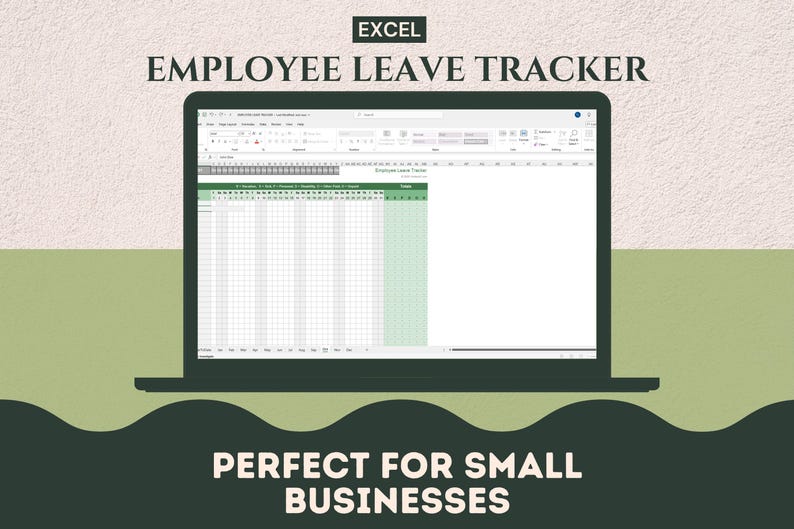 Employee Leave Tracker | Vacation & Sick Days Excel Template for Teams ...