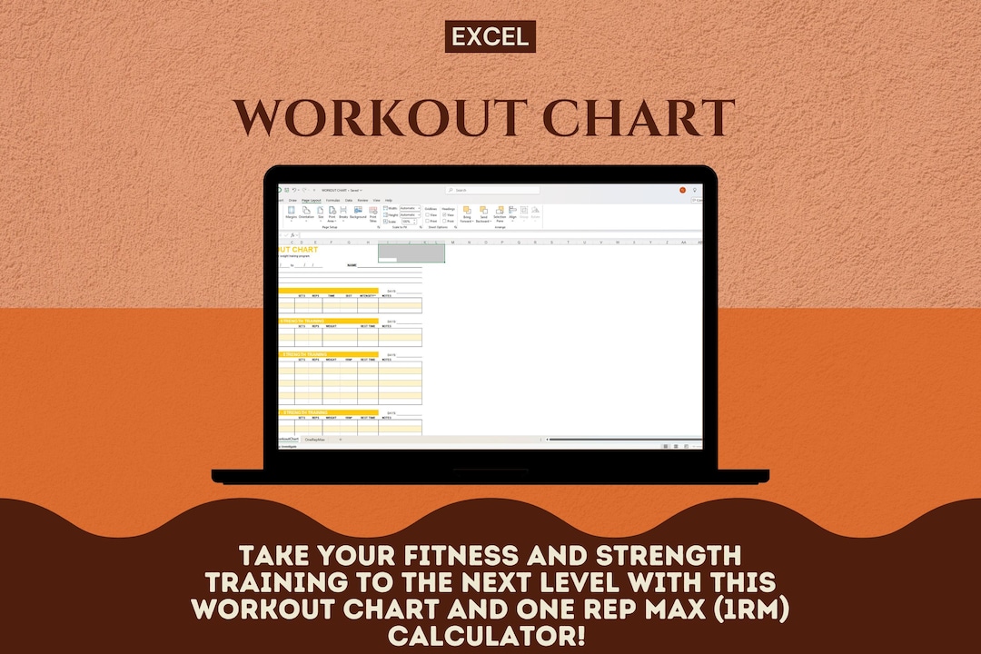 Weekly Workout Planner & 1RM Calculator | Fitness Tracker Excel ...
