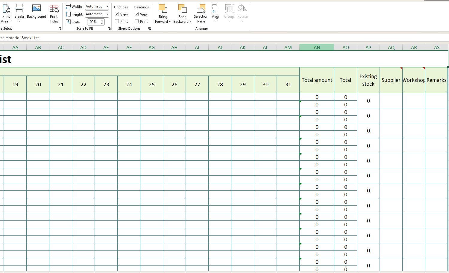 Warehouse Stock List Excel Template: Inventory Tracker (digital ...