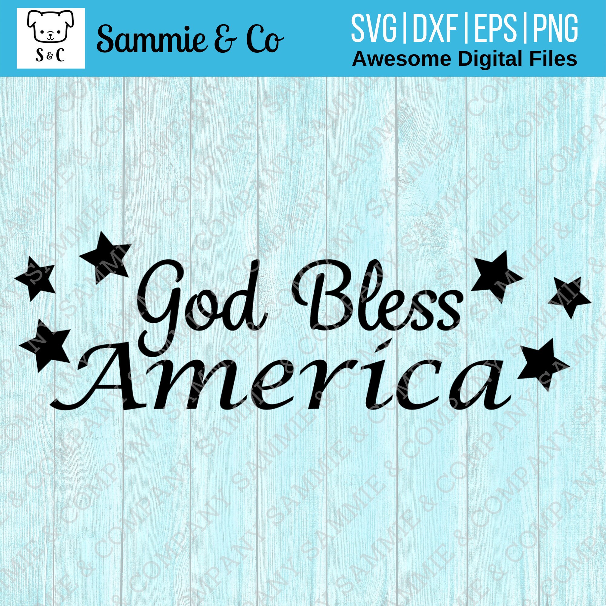 God Bless America Svg America Svg USA Svg Independence Day SVG ...