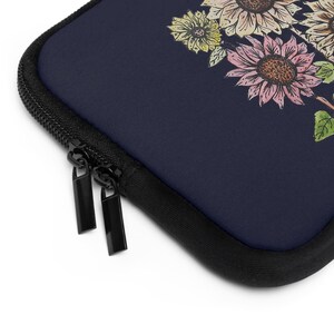 Sunflower Laptop Sleeve, Watercolor Floral Artwork Case, Protective ...