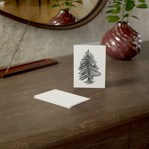 Spruce Tree Drawing Blank Greeting Cards 10, 30, or 50pcs - Etsy