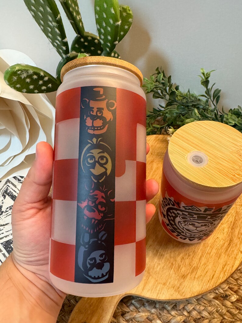 Five Nights at Freddy's Glass Cup/ 16 Oz - Etsy