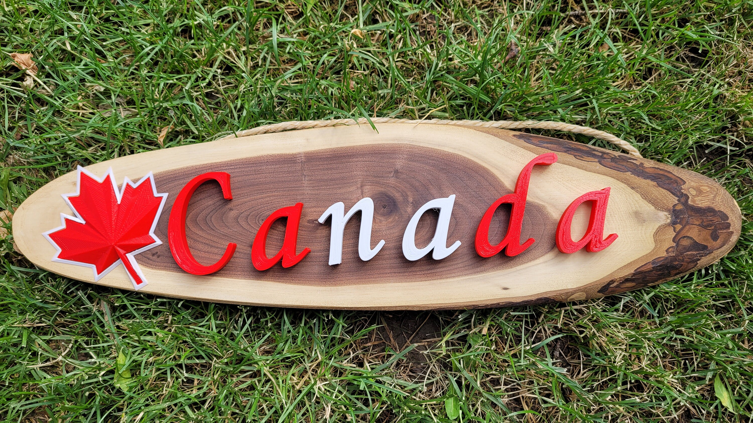 Canada Day Eh Wood Sign, Bias Wood Cut, Any Colour & Font, Free Pickup ...