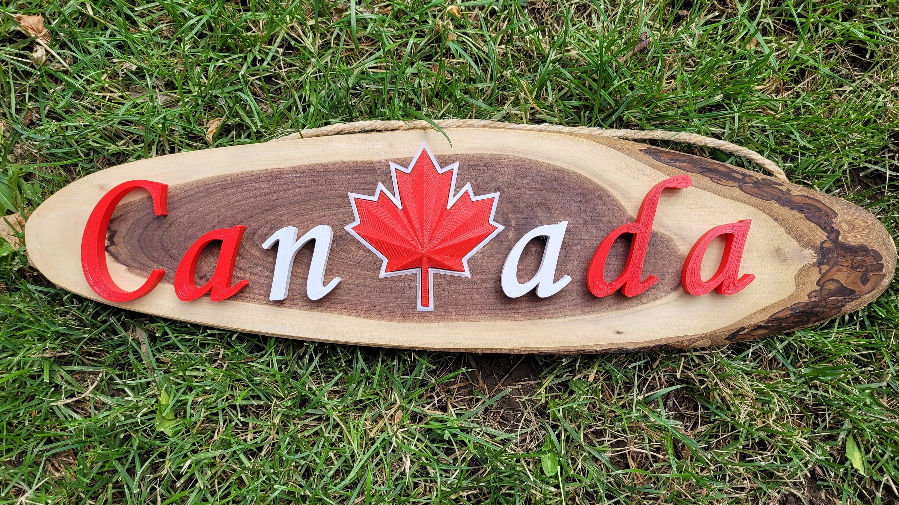 Canada Day Eh Wood Sign, Bias Wood Cut, Any Colour & Font, Free Pickup ...