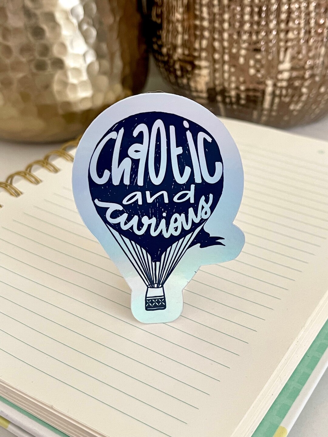 Chaotic Good Sticker, Adhd Sticker, Hot Air Balloon Sticker, Gift for ...