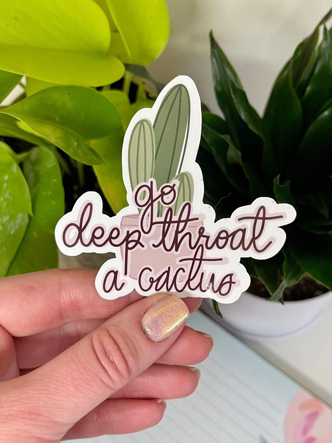 Cactus Stickers, Funny Plant Stickers, Best Friend Birthday Gifts for ...