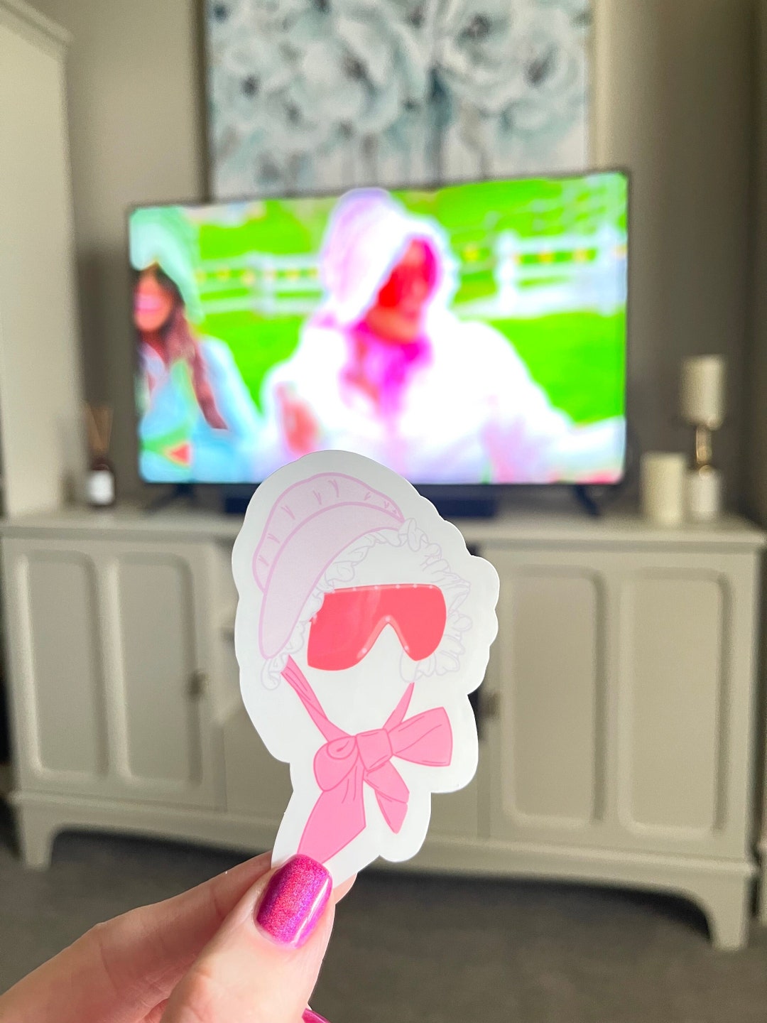 RHOSLC Angie K Pioneer Bonnet and Sunglasses Water Bottle Sticker - Etsy