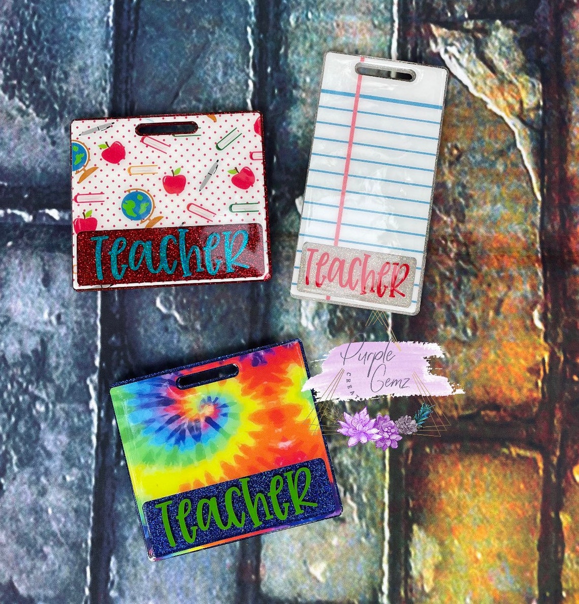 Teacher Badge Buddy Badge Holder Vertical Badge Buddy - Etsy