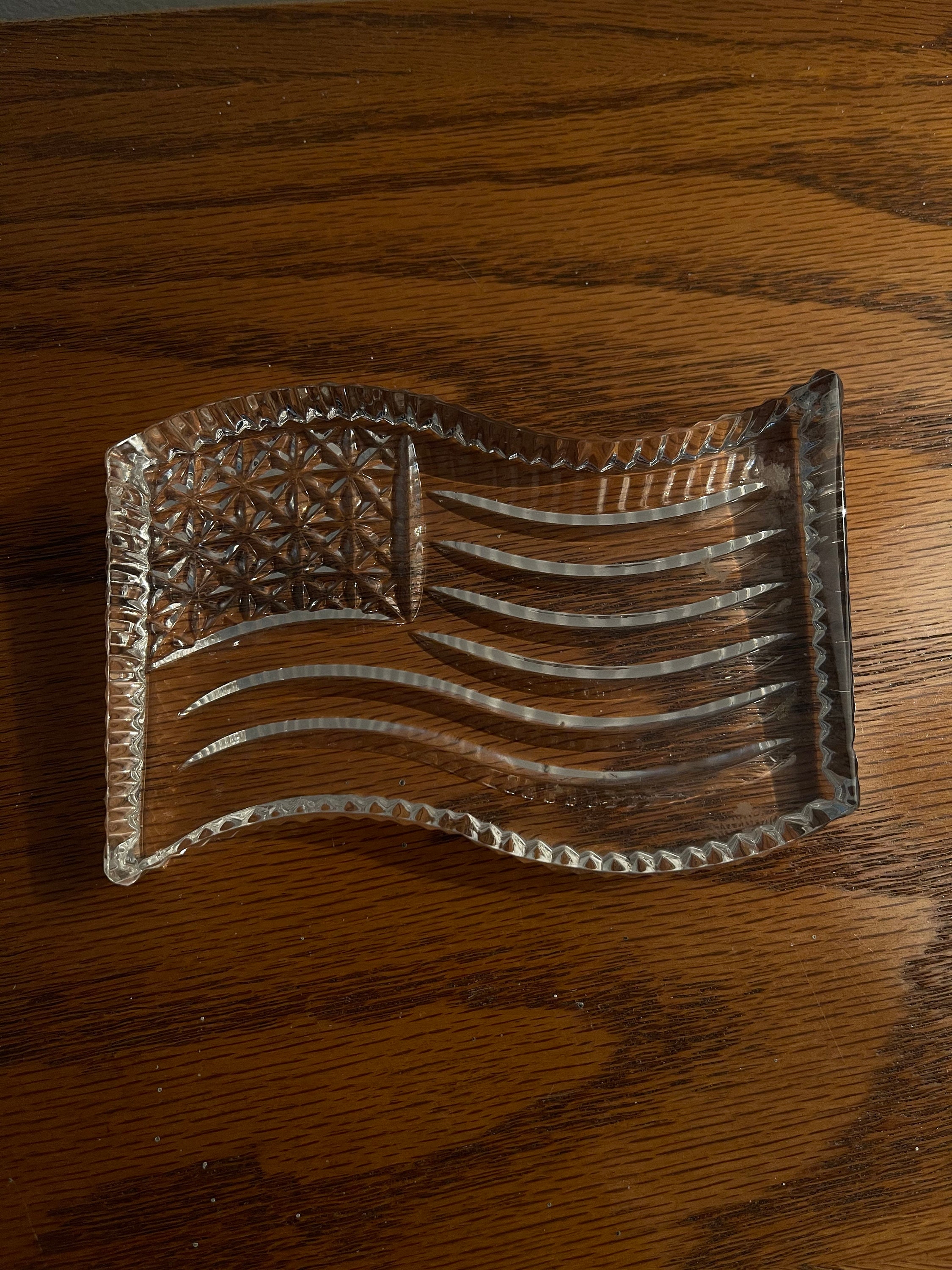 Waterford American Flag Paperweight - Etsy