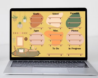 Editable Desktop Wallpaper for Mac and Windows Abstract | Etsy