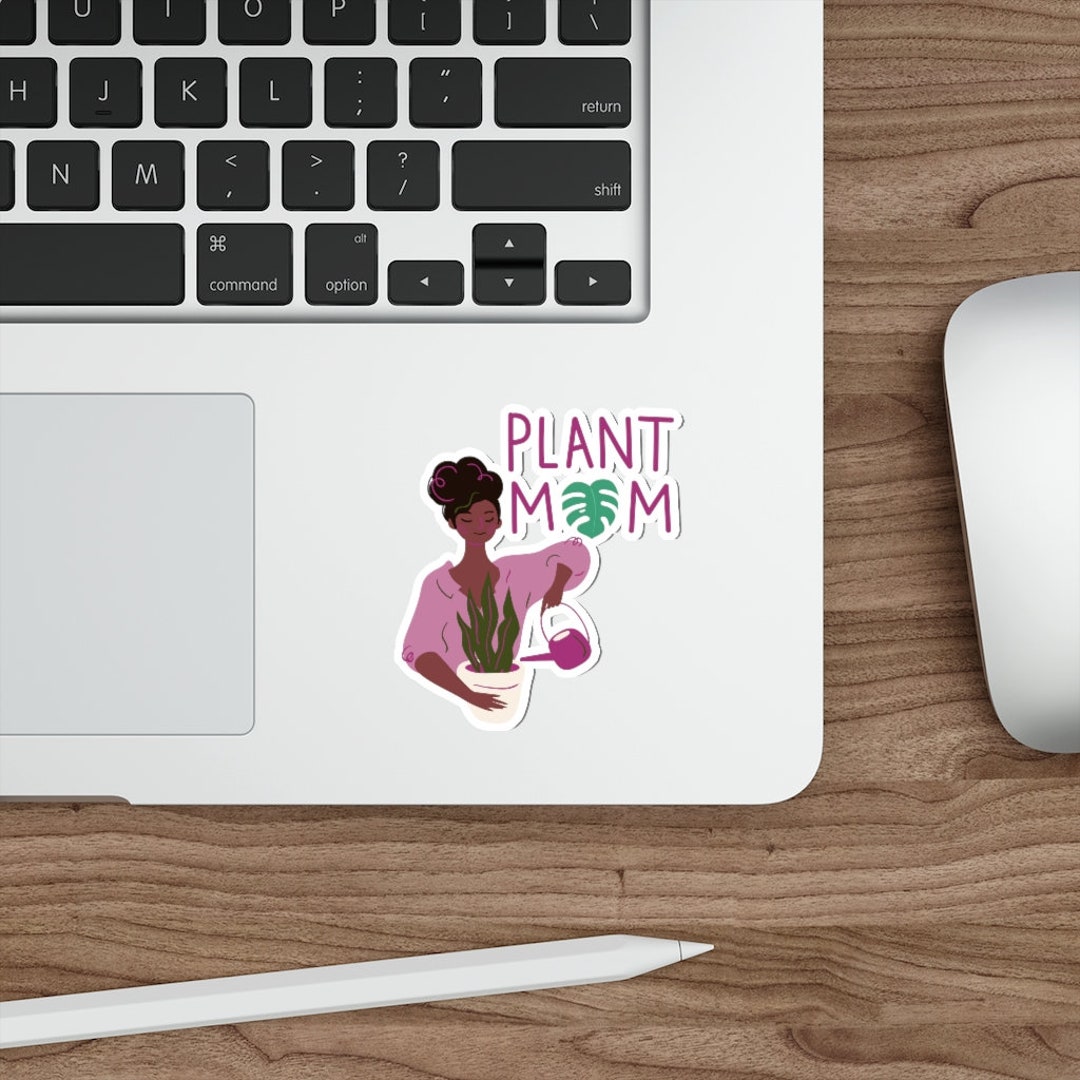Plant Mom Sticker, Plant Mom Laptop Sticker, Plant Mom, Stickers for ...