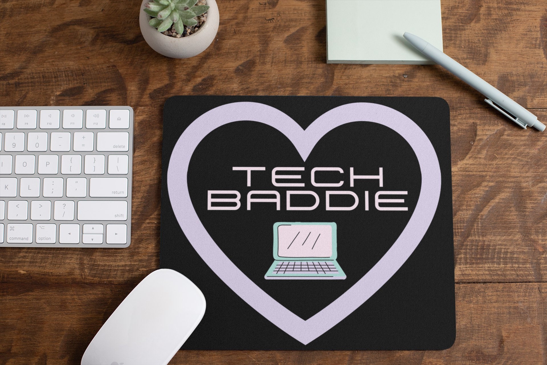 Tech Baddie Mouse Pad, Women in Tech Mousepad, Techie Mousepad - Etsy