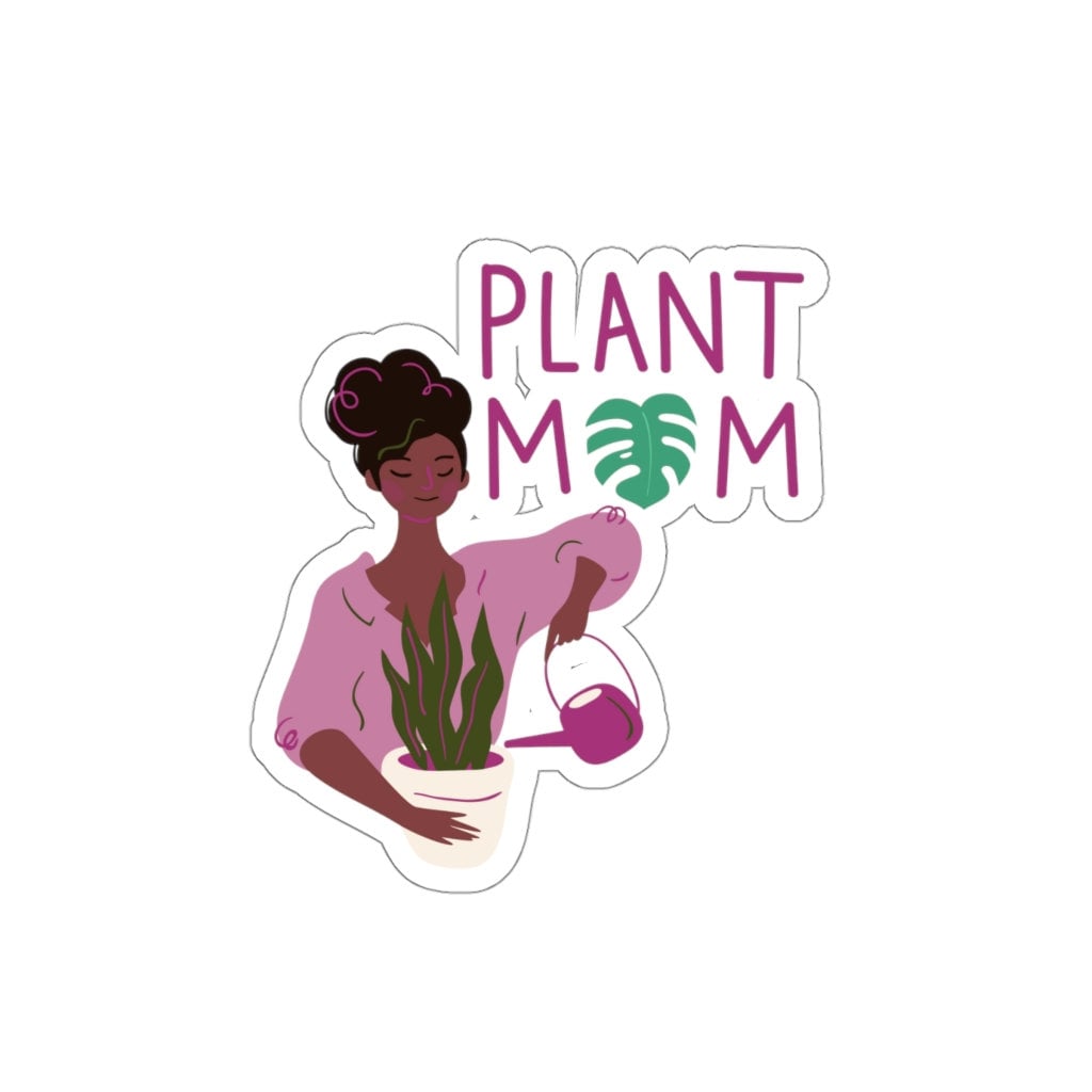 Plant Mom Sticker, Plant Mom Laptop Sticker, Plant Mom, Stickers for ...