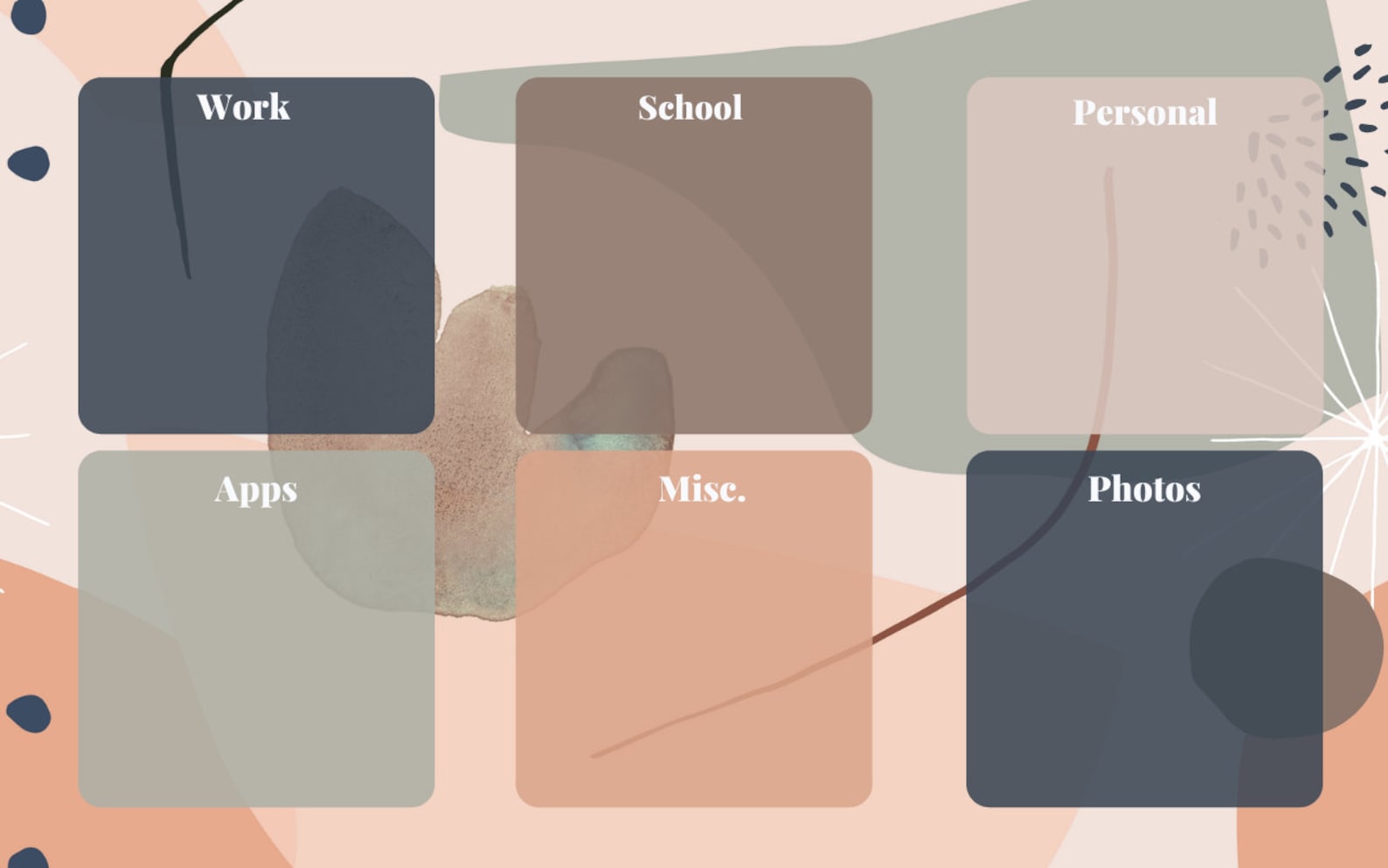 Editable Desktop Wallpaper for Mac and Windows Abstract | Etsy