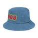 1908 Denim Bucket Hat - Etsy