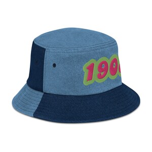 1908 Denim Bucket Hat - Etsy