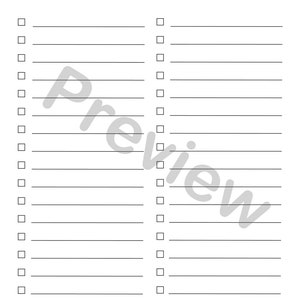 Printable Shopping List With Decorative, Grunge Text, PDF, Size: Letter ...