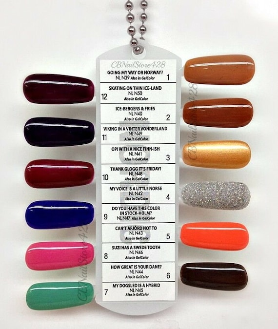 Opi Nail Polish Color Chart