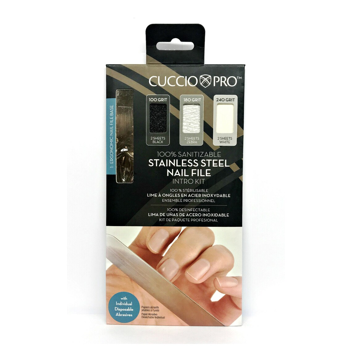 Cuccio Stainless Steel Nail File Intro Kit 100% Sanitizable - Etsy