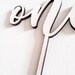 Number Wood Cake Topper Cursive Calligraphy - Etsy