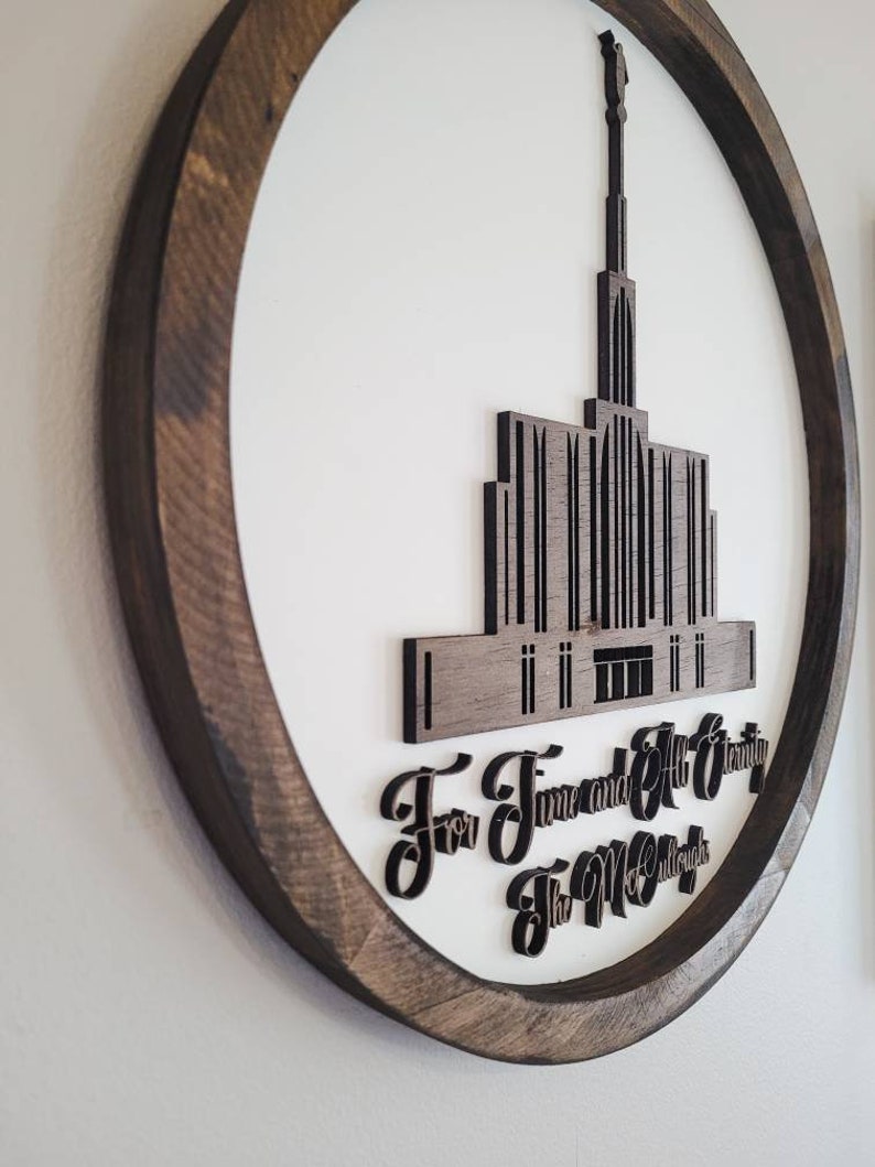 LDS Mormon Temple Custom Family Name Sign Church of Jesus - Etsy