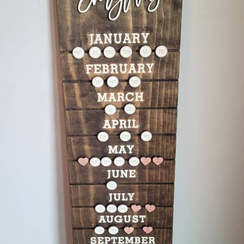 Family Birthday Board - Etsy
