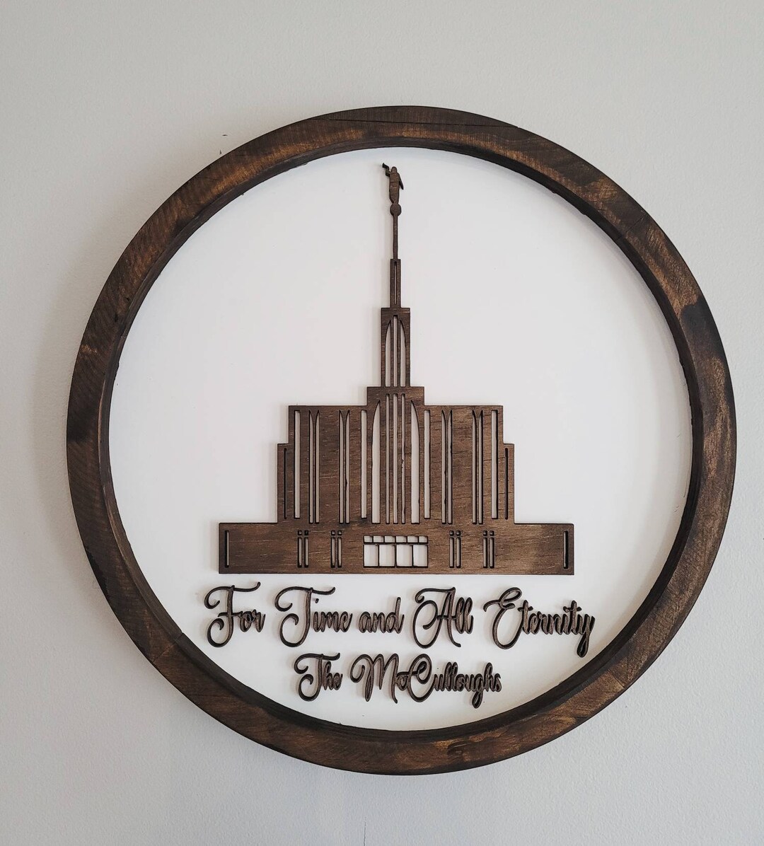 LDS Mormon Temple Custom Family Name Sign | Church of Jesus Christ of ...