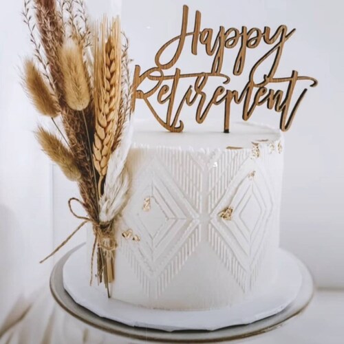 Happy Retirement Cake Topper - Etsy