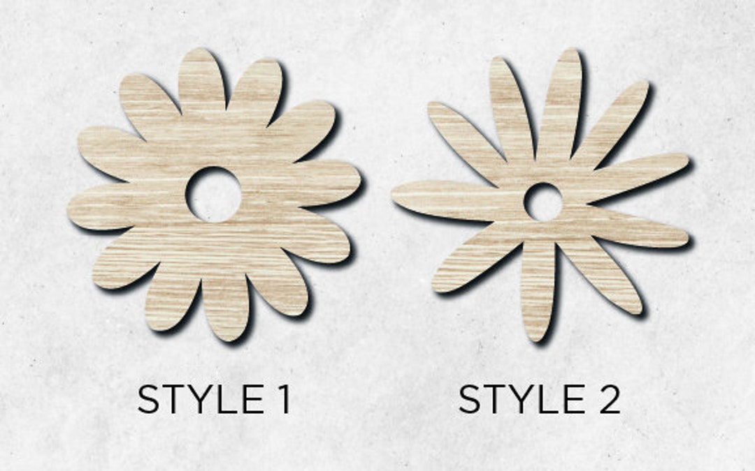 Unfinished Wooden Daisy Flower for Crafts- Multiple Sizes Available - Etsy