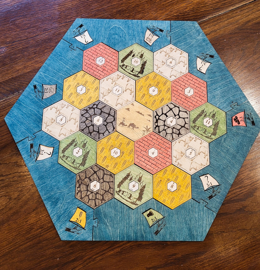 Wood Game Board Pieces - 3 to 4 Player Game - Classic Game Plau - Etsy