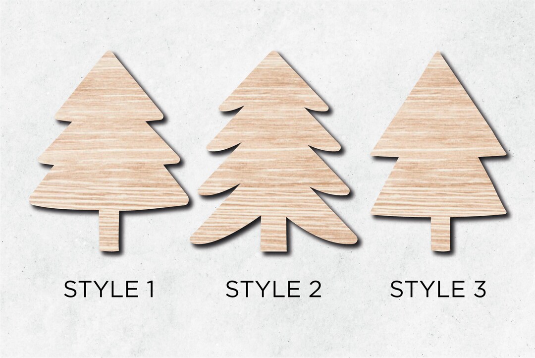 Unfinished Wooden Trees for Crafts- Multiple Sizes Available - Etsy