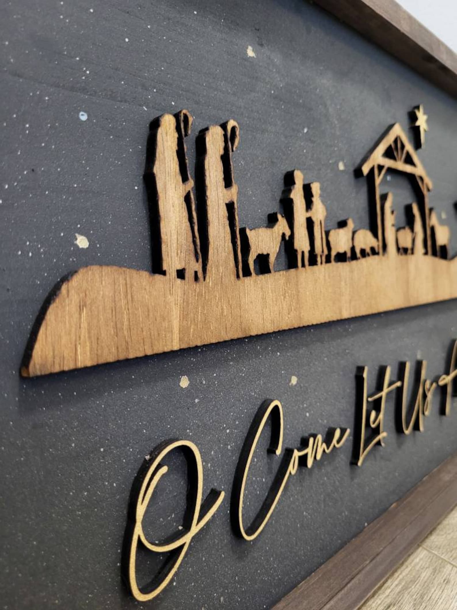 Nativity Sign | Christmas Sign Decor | Christmas Sign | Wood Sign ...