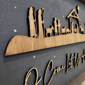 Nativity Sign | Christmas Sign Decor | Christmas Sign | Wood Sign ...