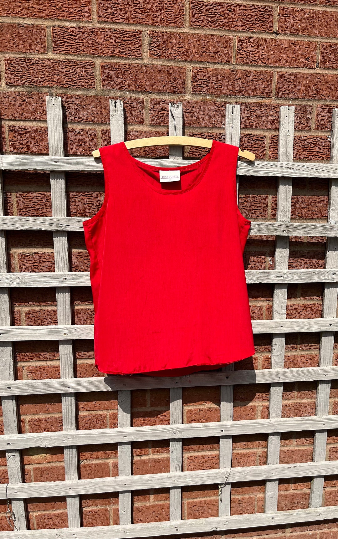 Richard Shop Crop Red Top - Etsy