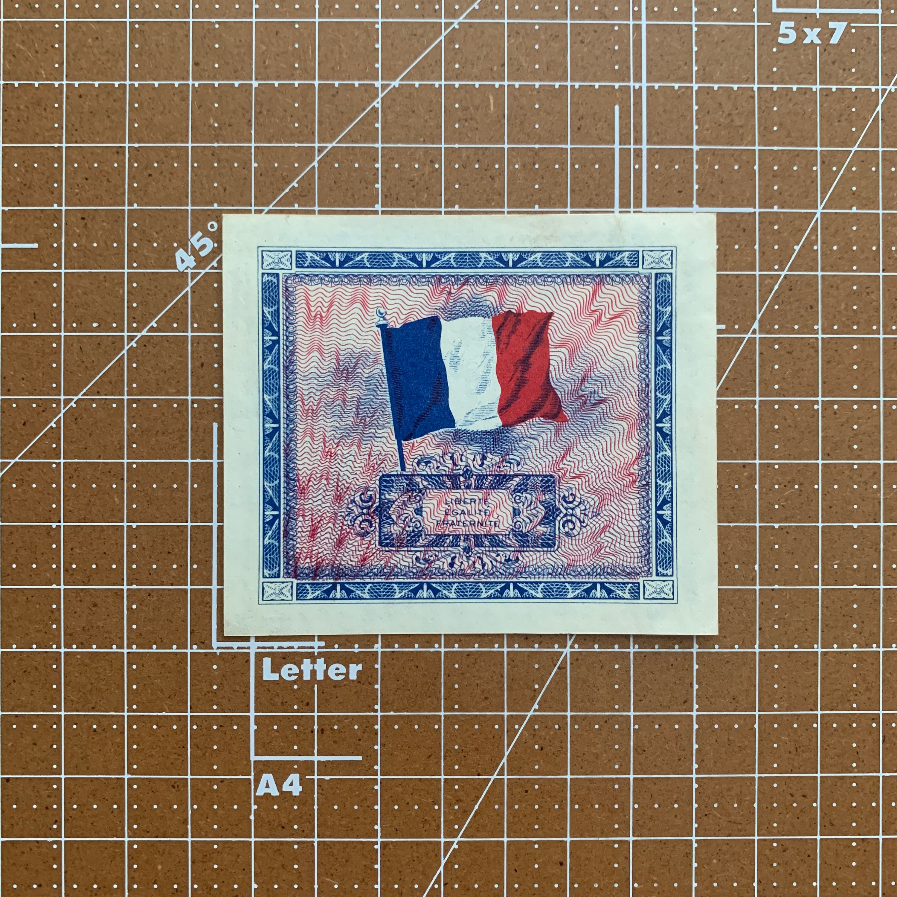 WWII Era France 10 Franc Banknote. WW2 Allied Military Currency. French ...